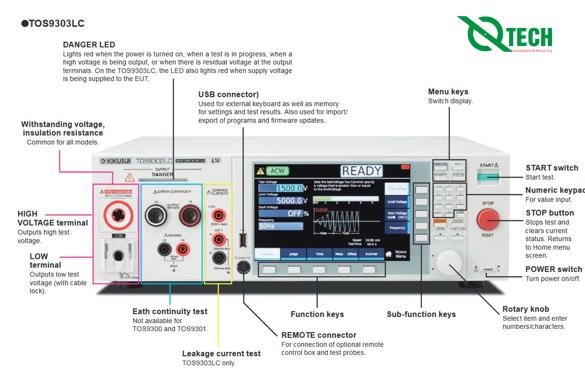 Máy phân tích an toàn điện Kikusui TOS9303LC chính hãng , giá tốt nhất